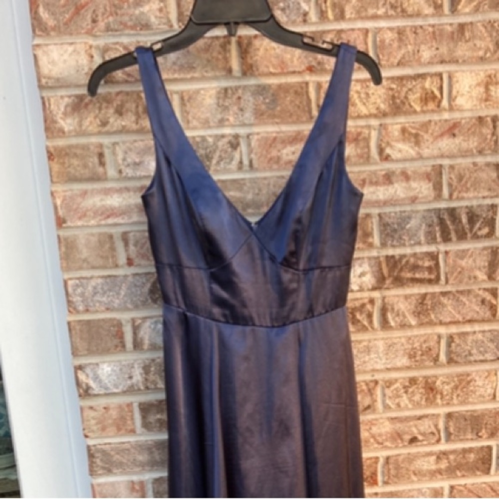 Navy Blue Shimmer Formal Goth Prom Dress - Gem